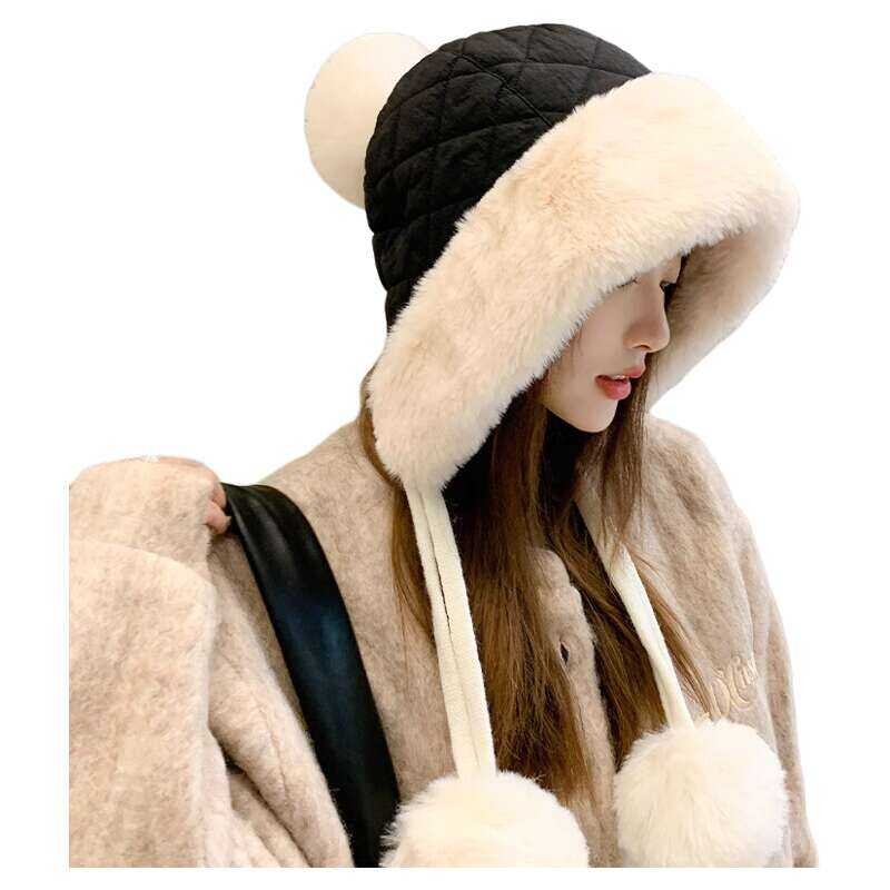 Children's Hatters 2024 New Winter Hairball Windproof and Cold proof ...