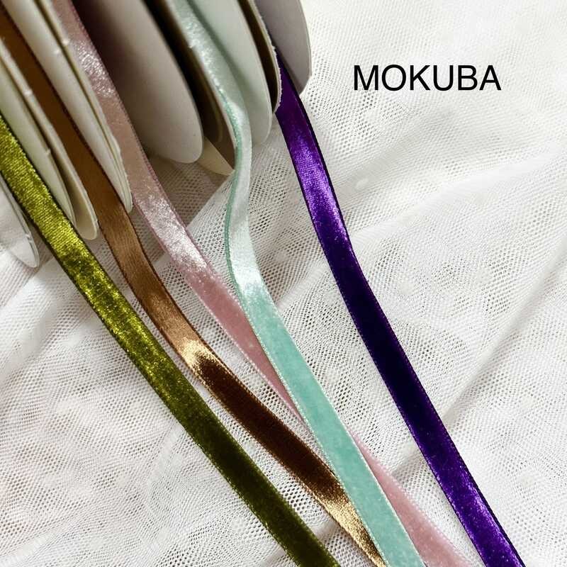 Japanese wooden horse MOKUBA 6mm single-sided pearl ribbon DIY baby ...
