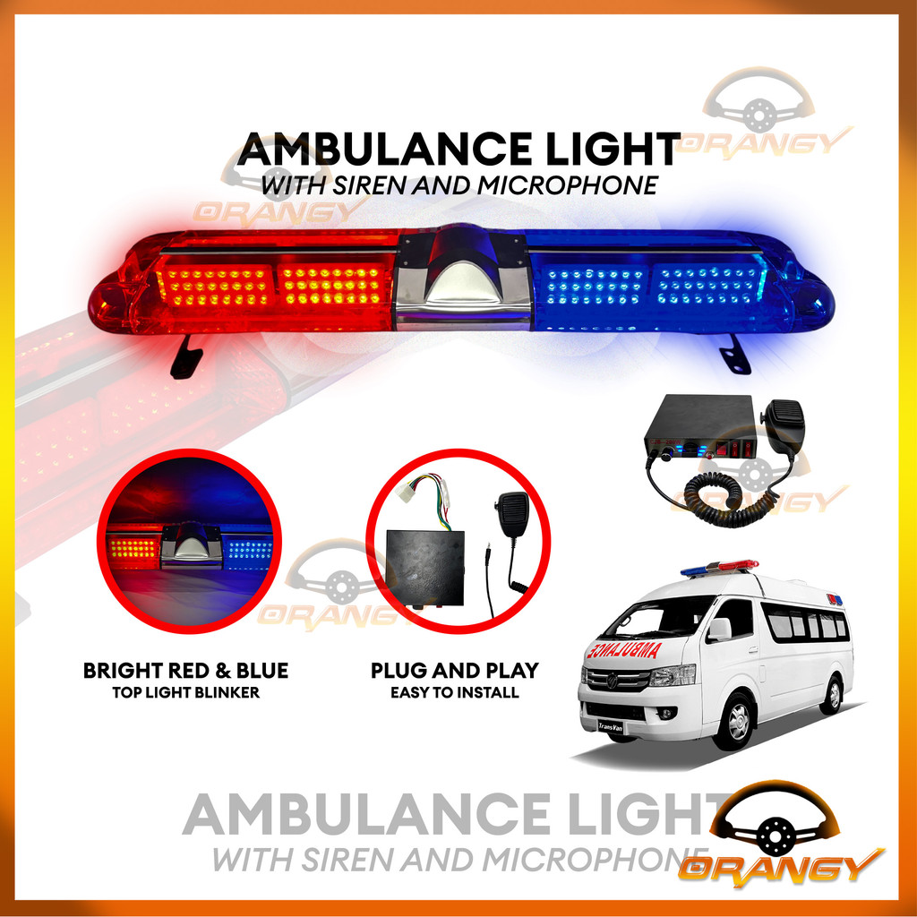 Excellabs Ambulance Blinker LED Light with Siren and Microphone ...