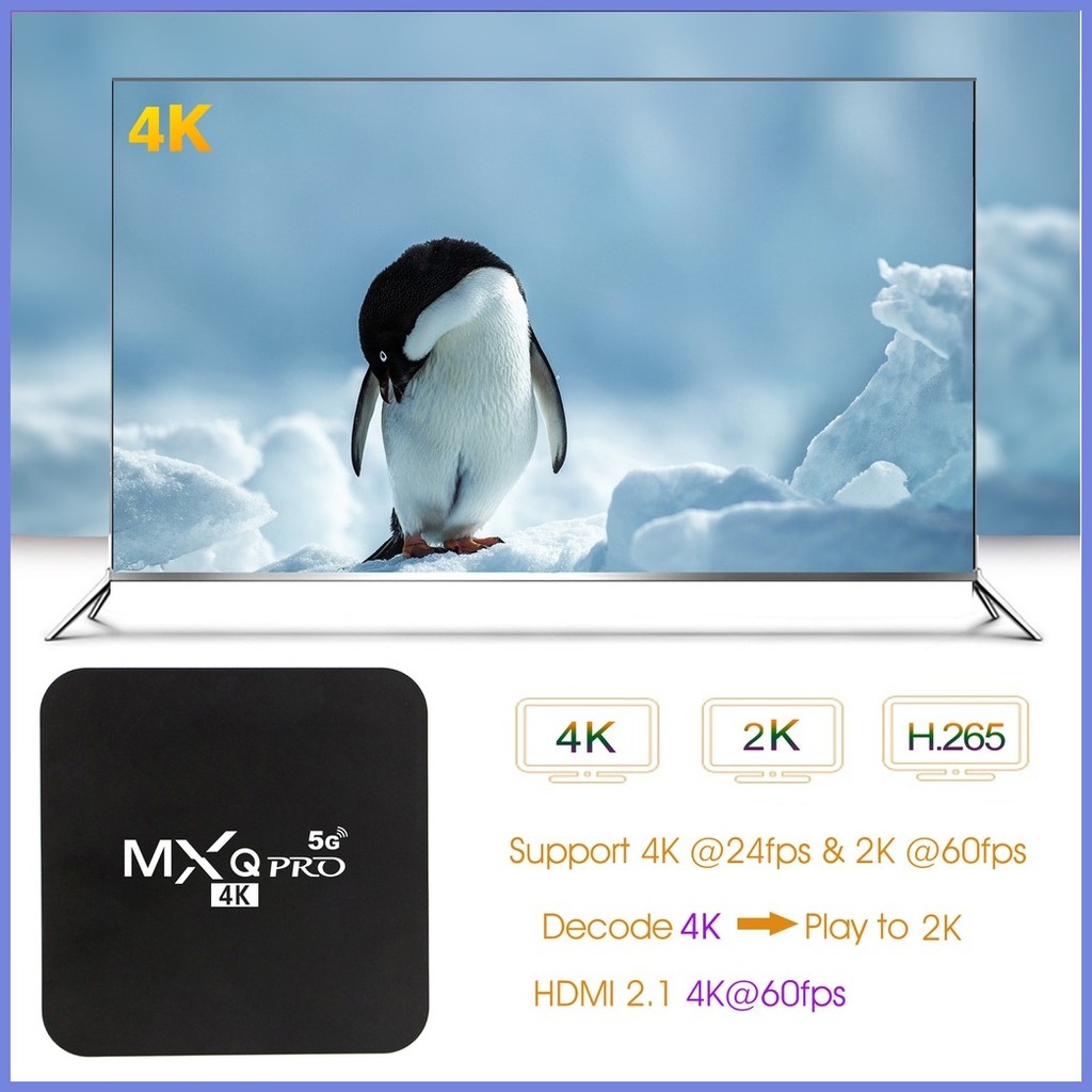 Ready mxq pro tv box 4k 5g 4gb 64gb android smart digibox tv box for tv ...