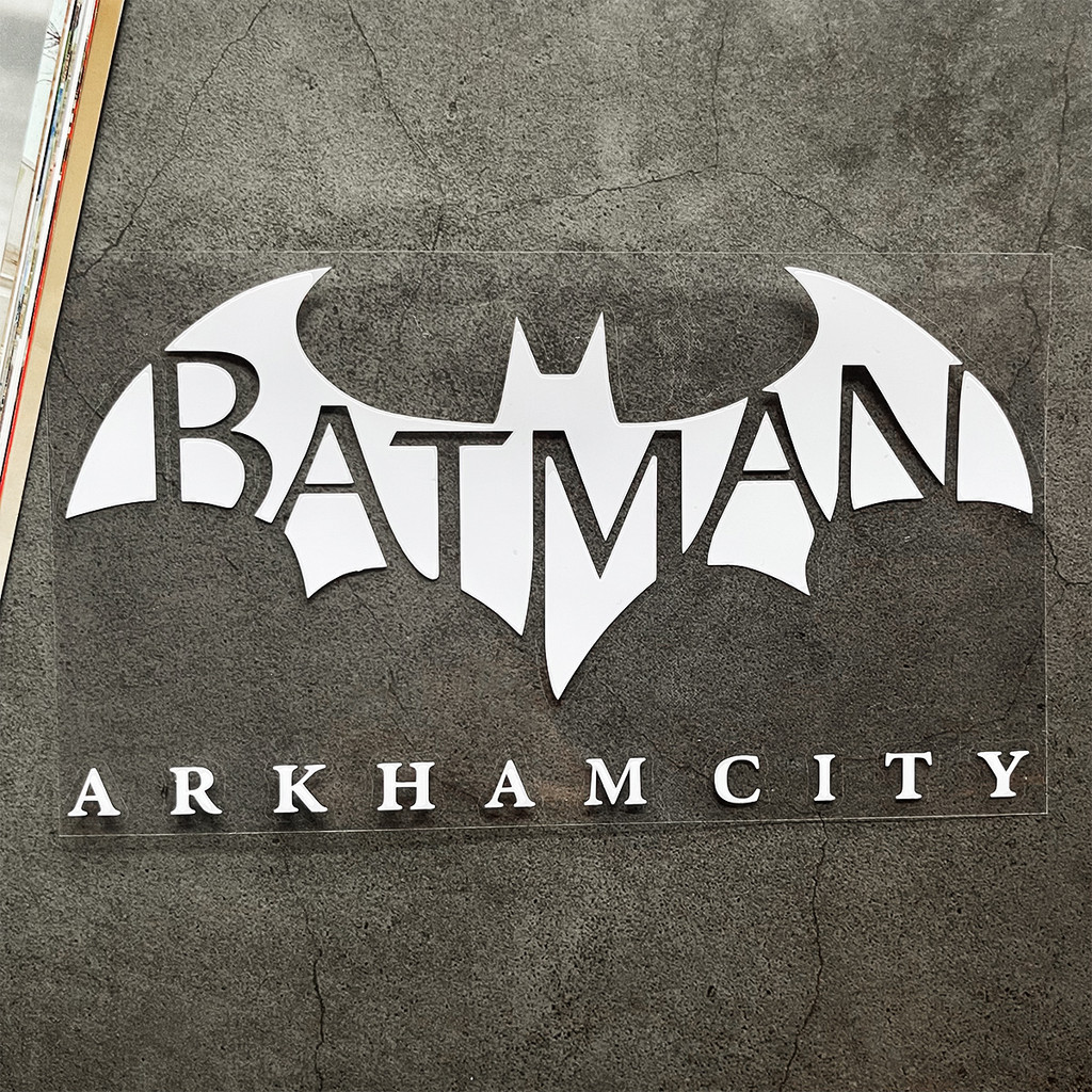 Cartoon Cool Batman Car Sticker Reflective Car Window Door Windshield ...