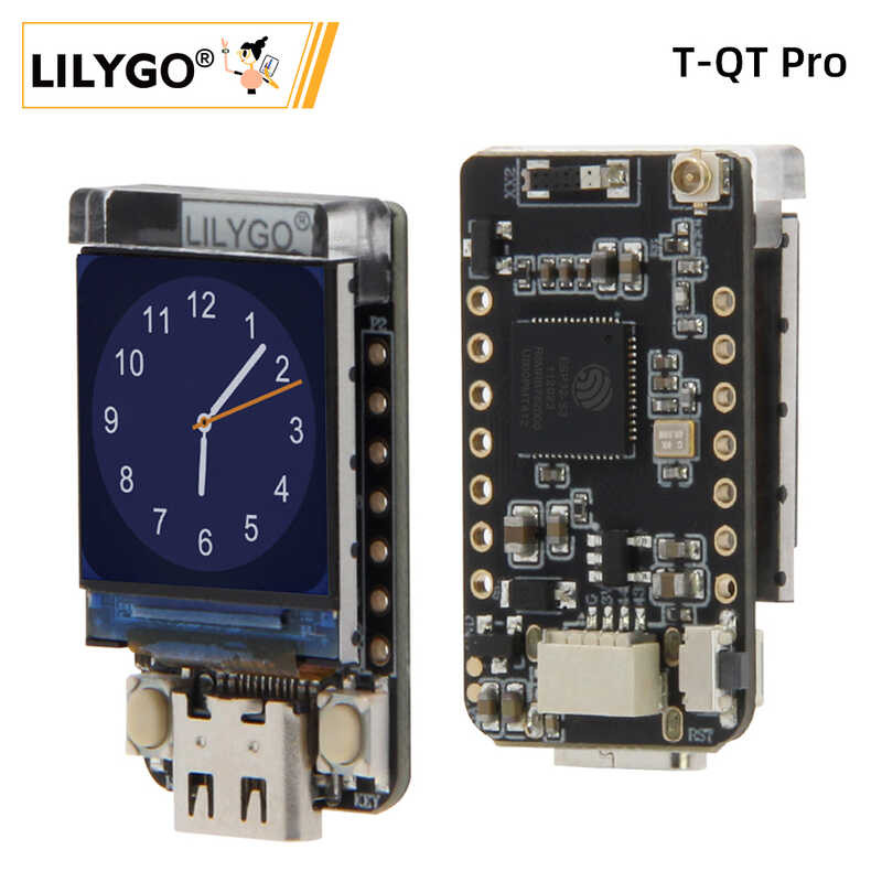 Lilygo® ☆ T-Qt Pro Esp32-S3 9107 0.85 Inch LCD Display Module Development Board WIFI Bluetooth F ...