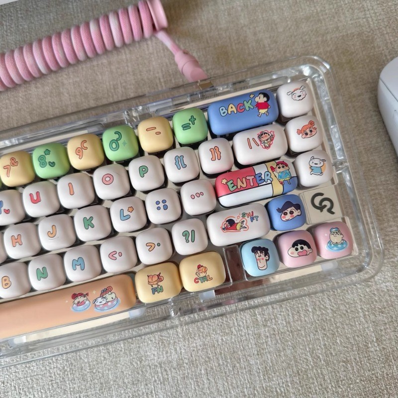 Crayon Shin-chan Keycap MOG Profile 140 Keys PBT Five-sided Dye ...
