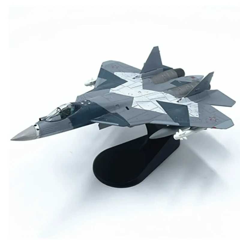 Metal Alloy Diecast 1/100 Scale Russian Su 57 Su57 Fighter Airplane ...