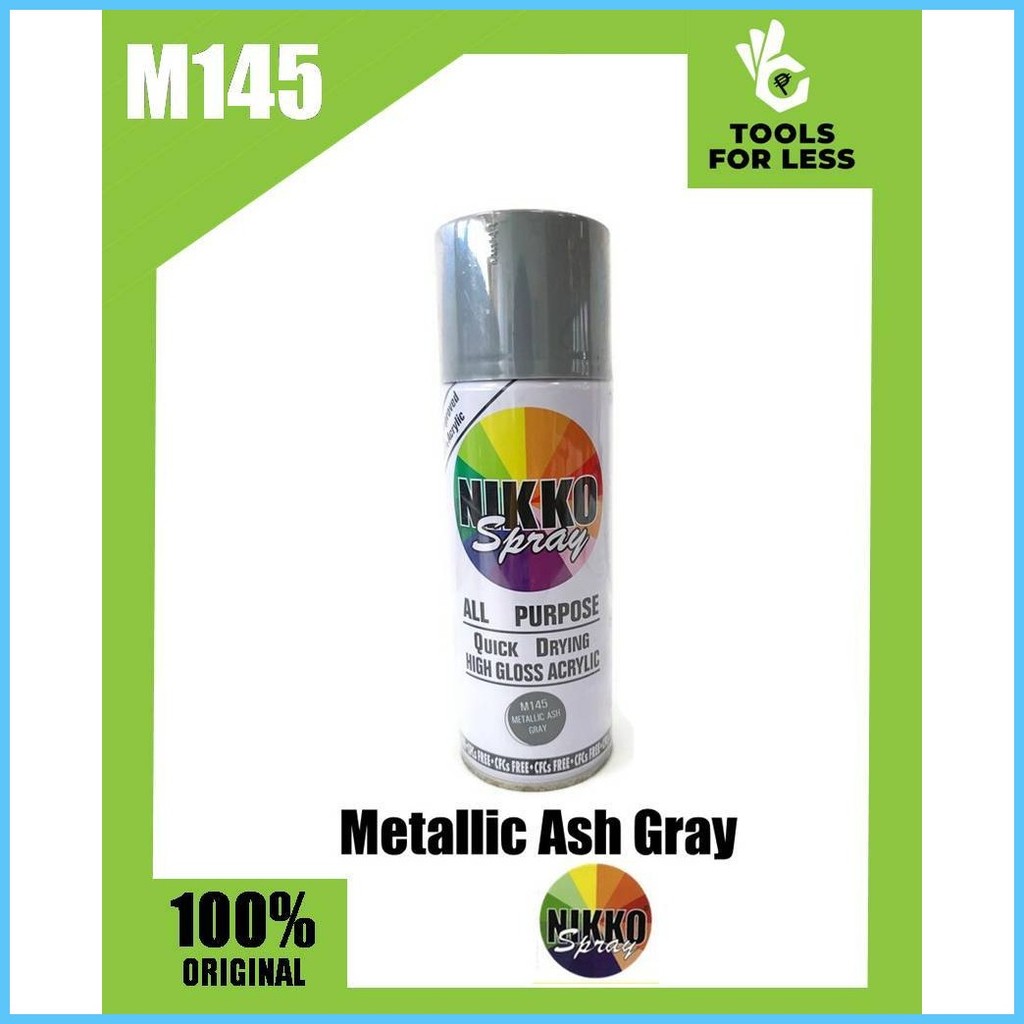 Nikko Metallic Finish (Gold, Silver, Pearl White & Ash Gray) Spray ...