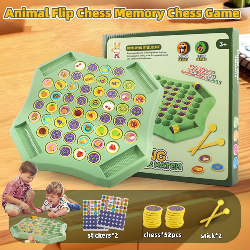 Children Flip Chess Family Intelligence Game Parent-child Interactive ...