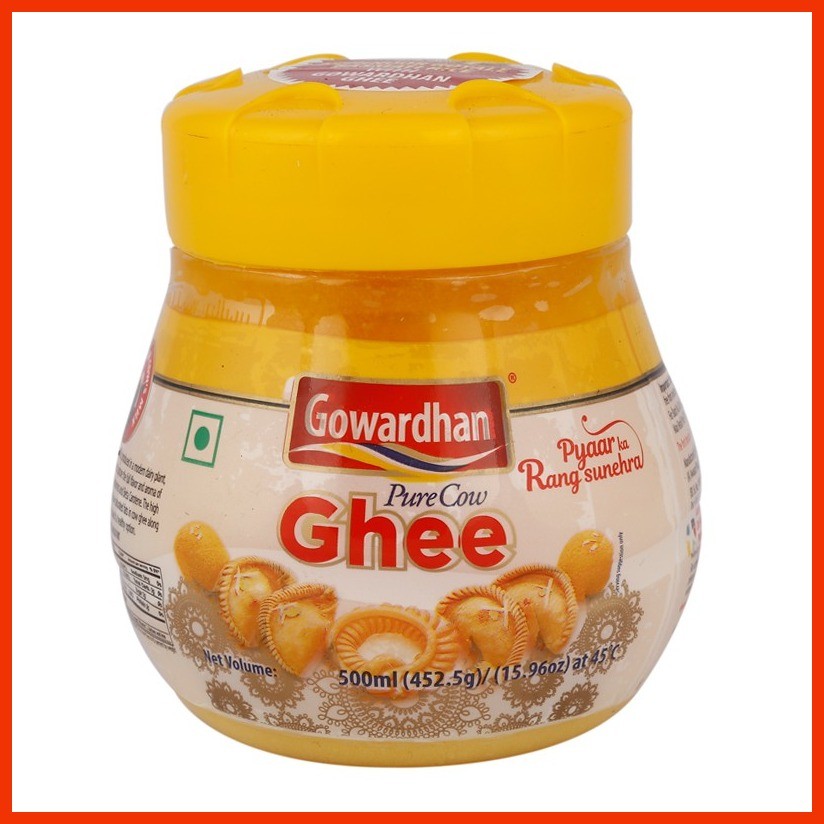Gowardhan Pure Cow Ghee - Indian Clarified Butter From India (500ml ...