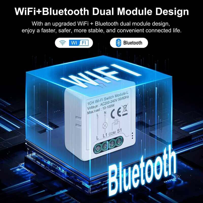 Tuya GIRIER Wifi Smart Switch Module Walang Neutral Wire Kailangang ...