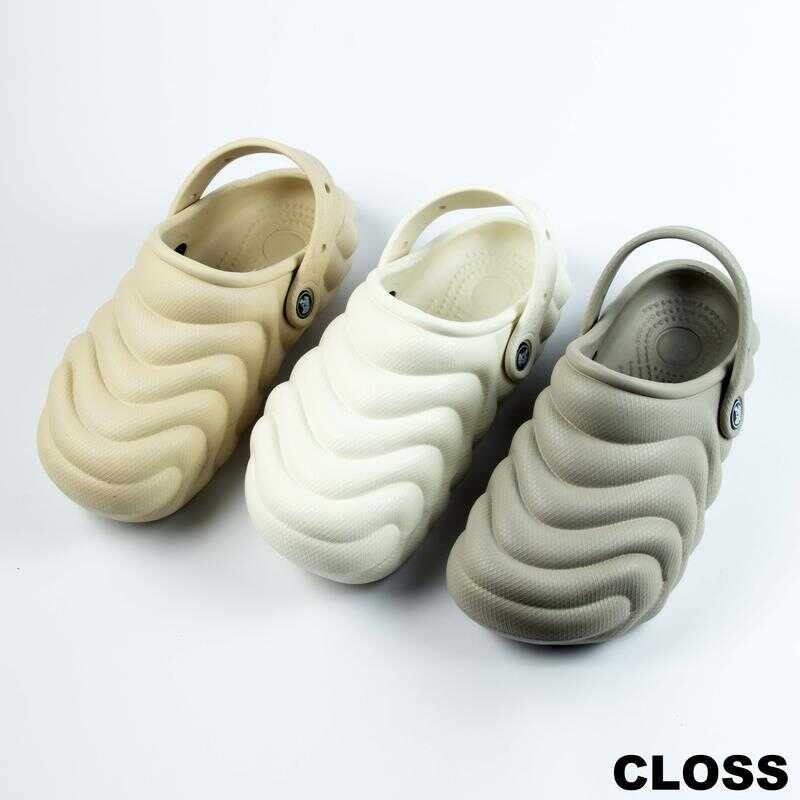 Closs.Ph Women's Clog Waves Design Thick-Soled Casual Slipper For Women ...