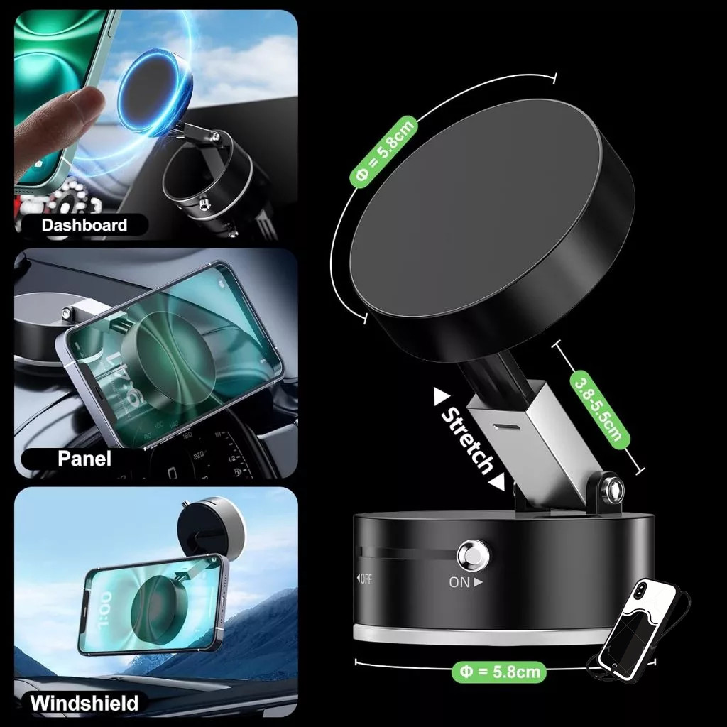 Magnetic Phone Holder for Car Multi-use Phone Stand 360° Adjustable ...