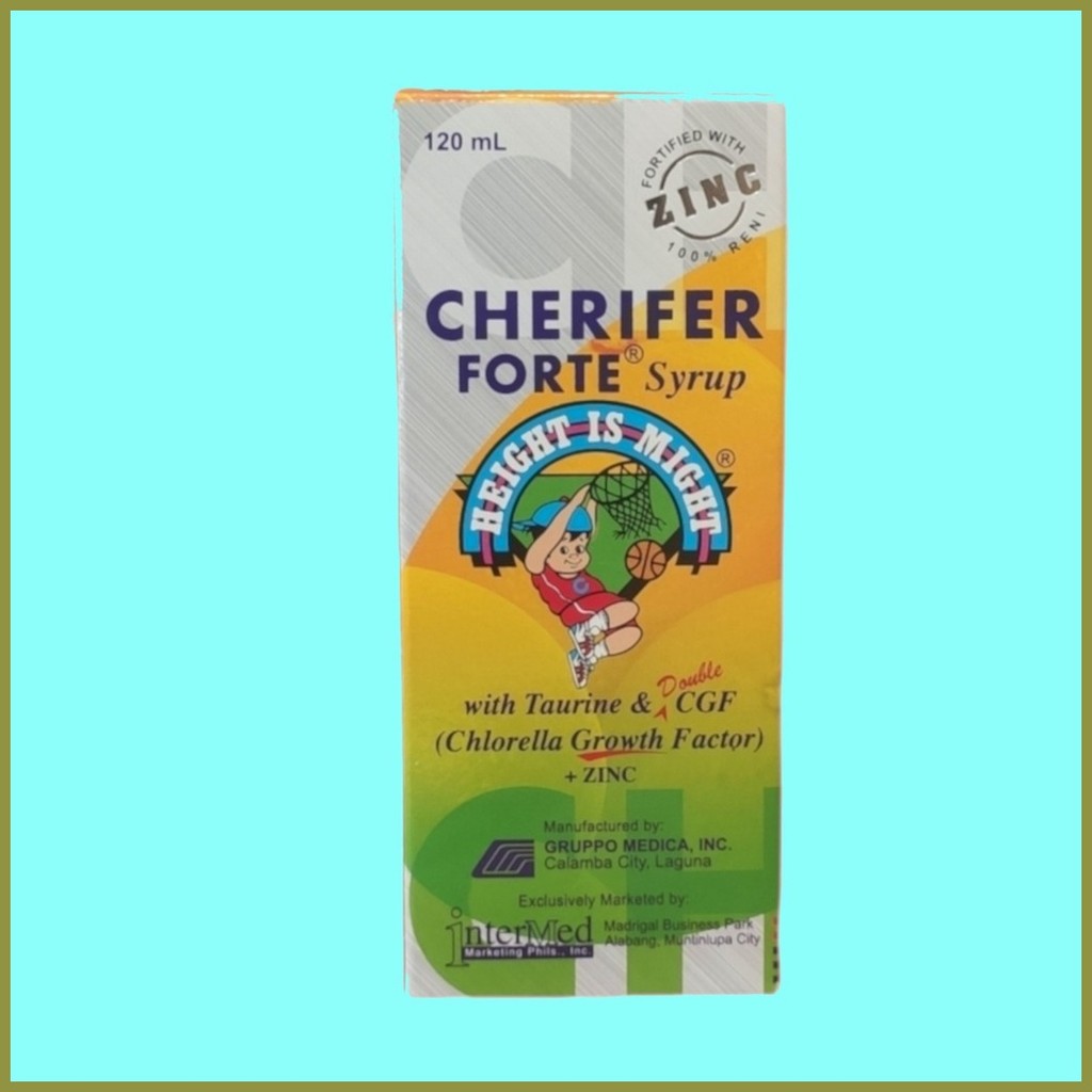 ⚽︎ ☍ CHERIFER Forte Syrup with Zinc 120 mL (Kids Vitamin) | Shopee ...