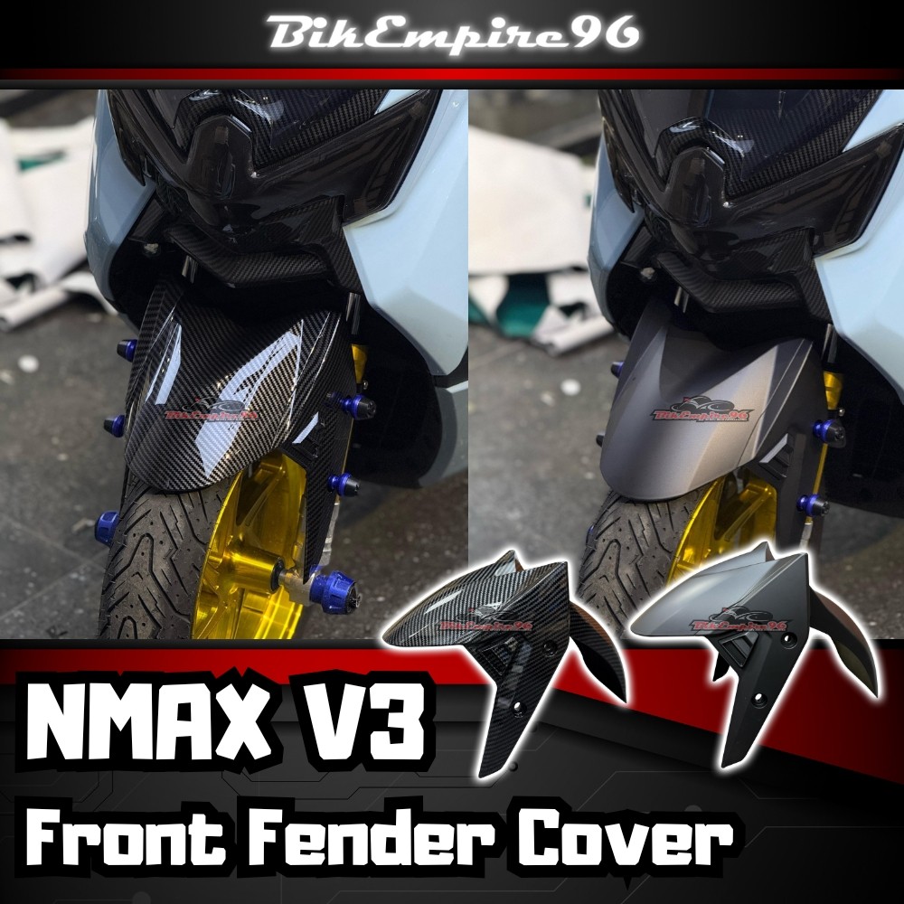 NMAX V3 155 2025 Front Fender Water Transfer Carbon Cover Mudguard ...