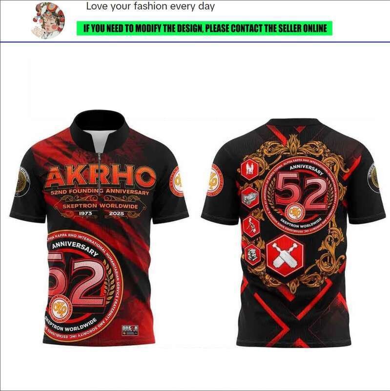 Special Customization! 1973 2025 ALPHA KAPPA RHO 52nd Anniversary All ...