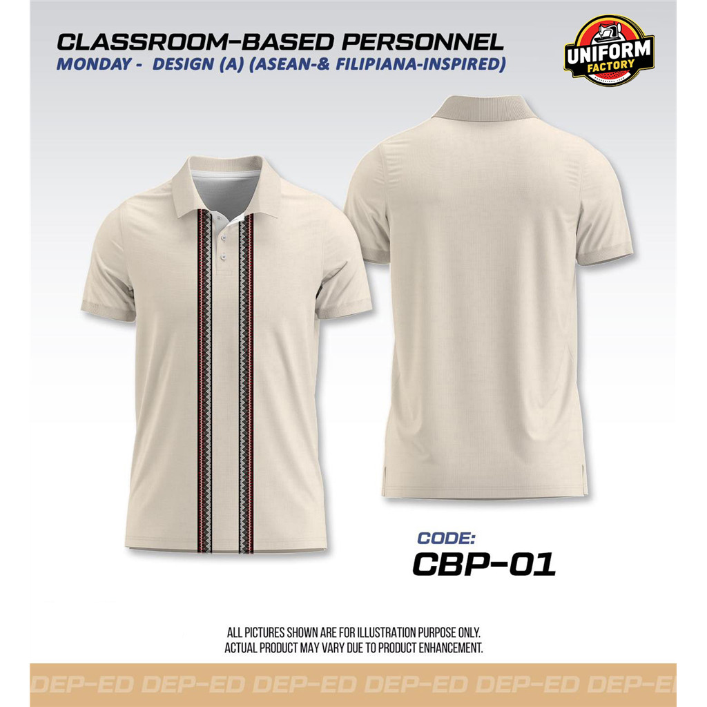 Deped Uniform 2025 Full Sublimation Deped Teachers Uniform Tshirt And ...