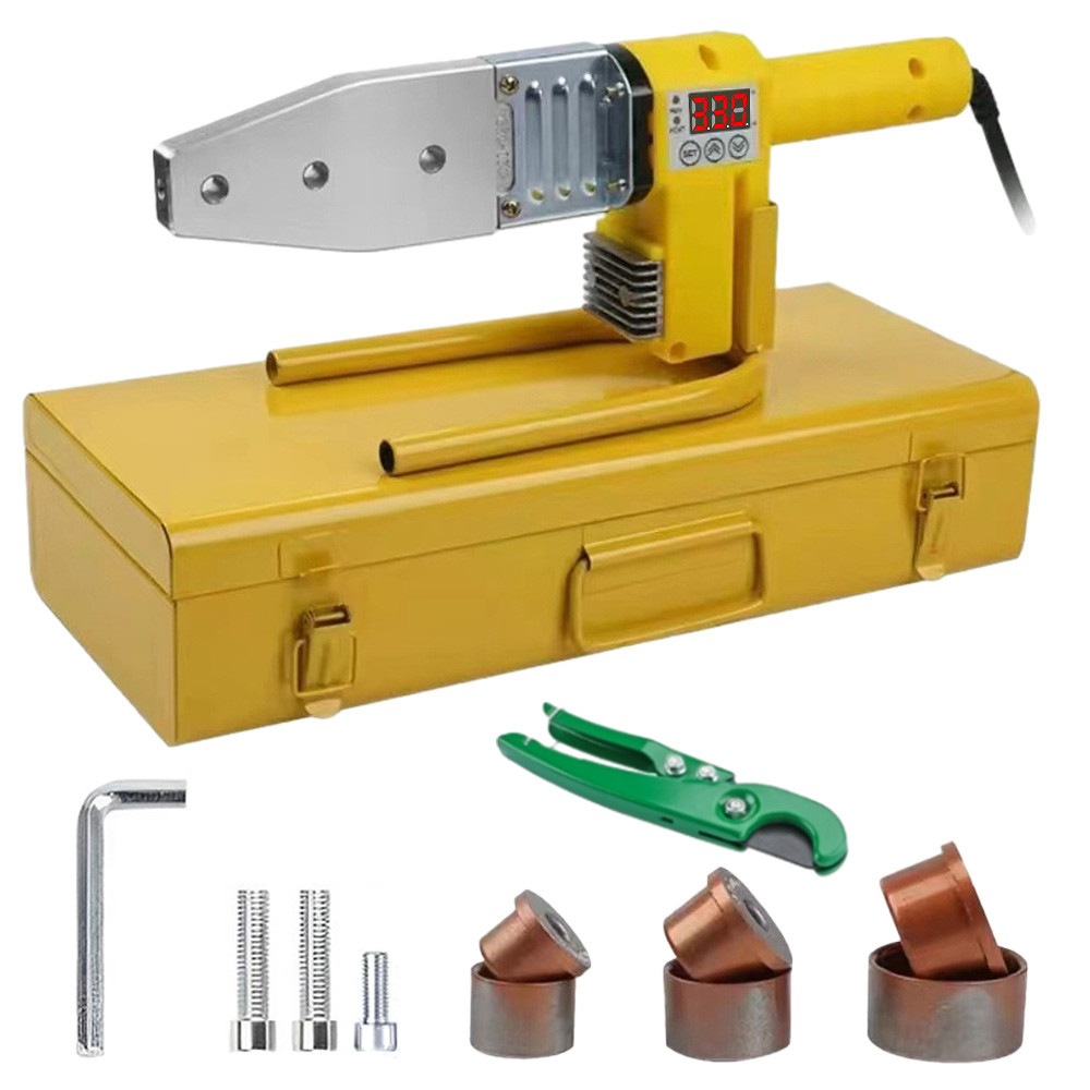 【Free PPR CUTTER+Iron Case】1000W PPR Heater Fusion Machine PVC Plastic ...