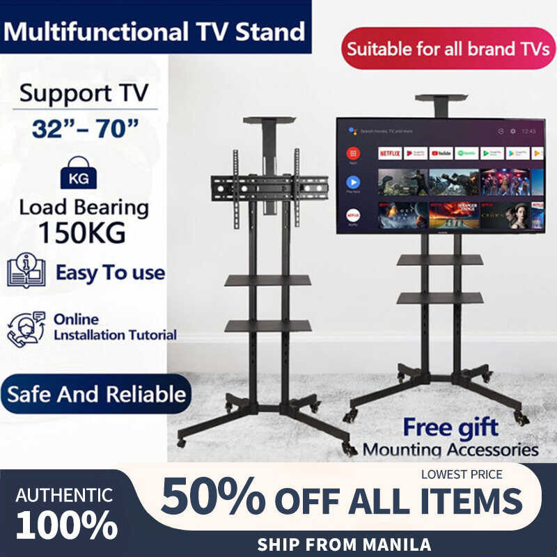 32-70 Universal Pulgada LCD TV Stand TV Mobile Cart Mobile TV Stand O ...