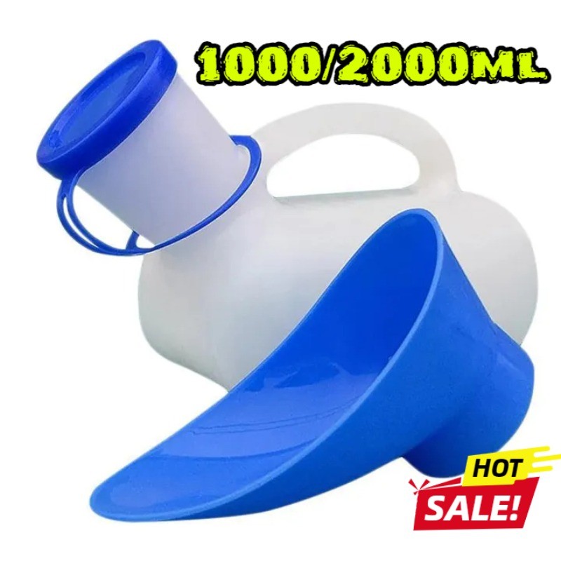 1000/2000ML Female Male urinal Unisex Camping Portable PE Urinal Toilet Men And Women Urinals ...