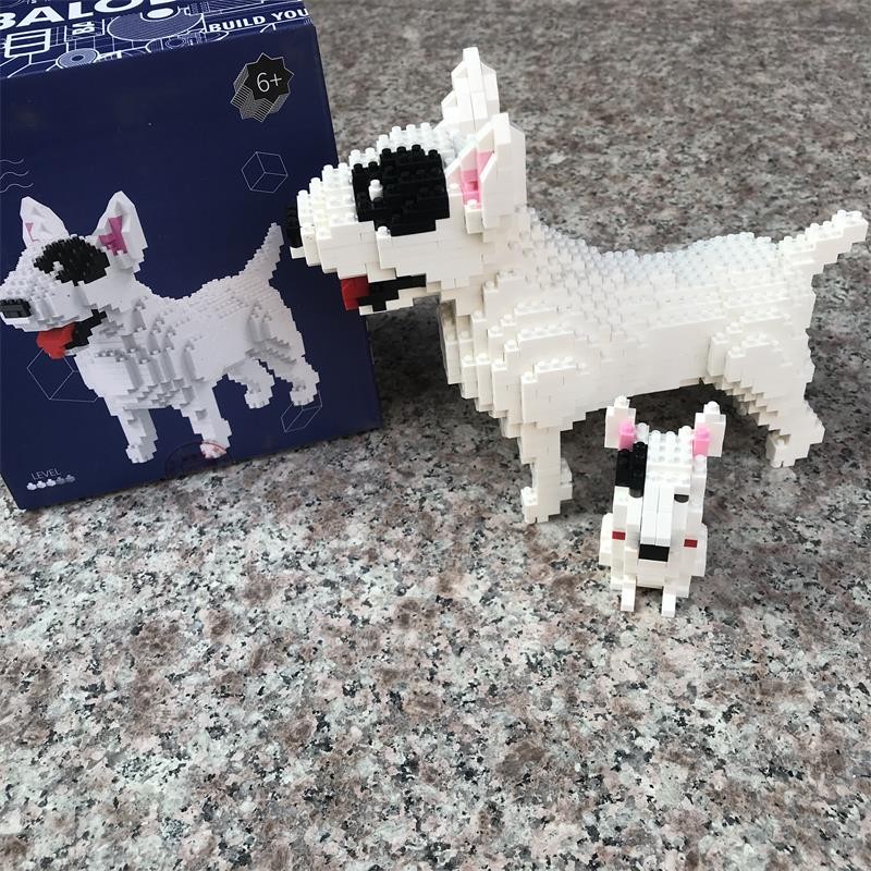 Assembly Mini Blocks Toys Animal Model Corgi Dog Dachshund Diamond ...