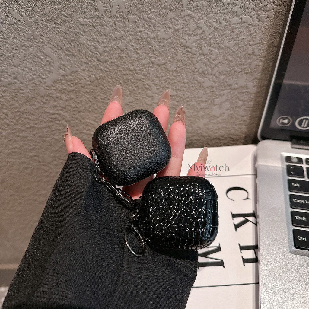 3D Metal Rivets Leather Case For Apple AirPods 1 2 3rd 4rd Pro 3 2 ...