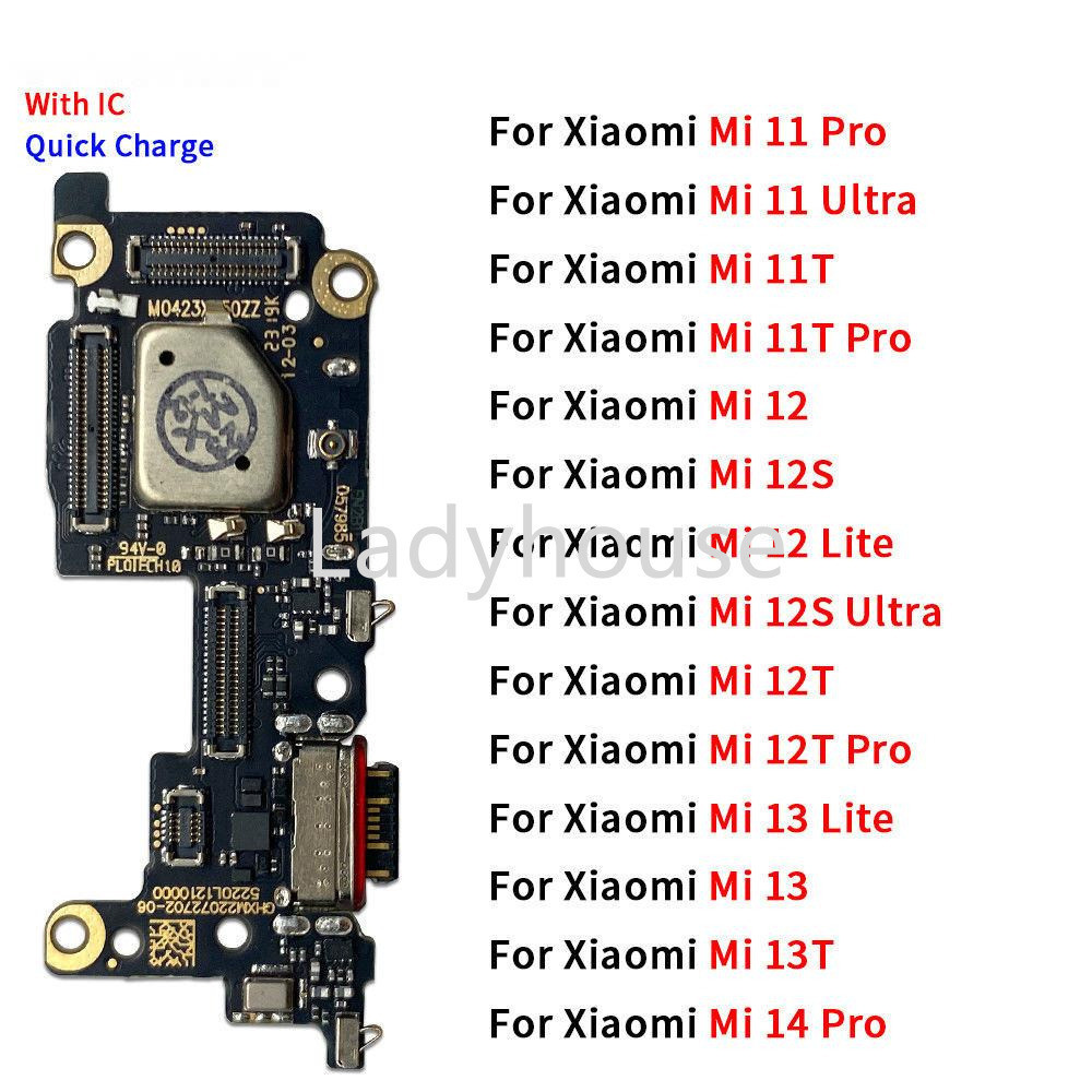 USB Charging Port Charger Board Flex Cable For Xiaomi Mi 11 Pro 11T 12 ...