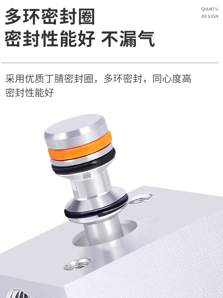 Pneumatic switch manual valve cylinder control valve button roller ...
