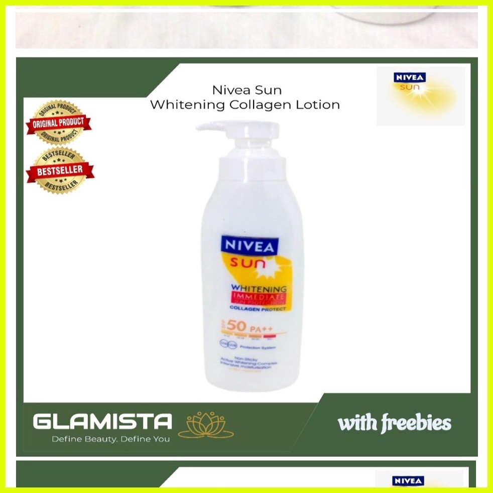 ESTHECARE Original Nivea Sun Whitening Collagen Lotion 400ml | Shopee ...