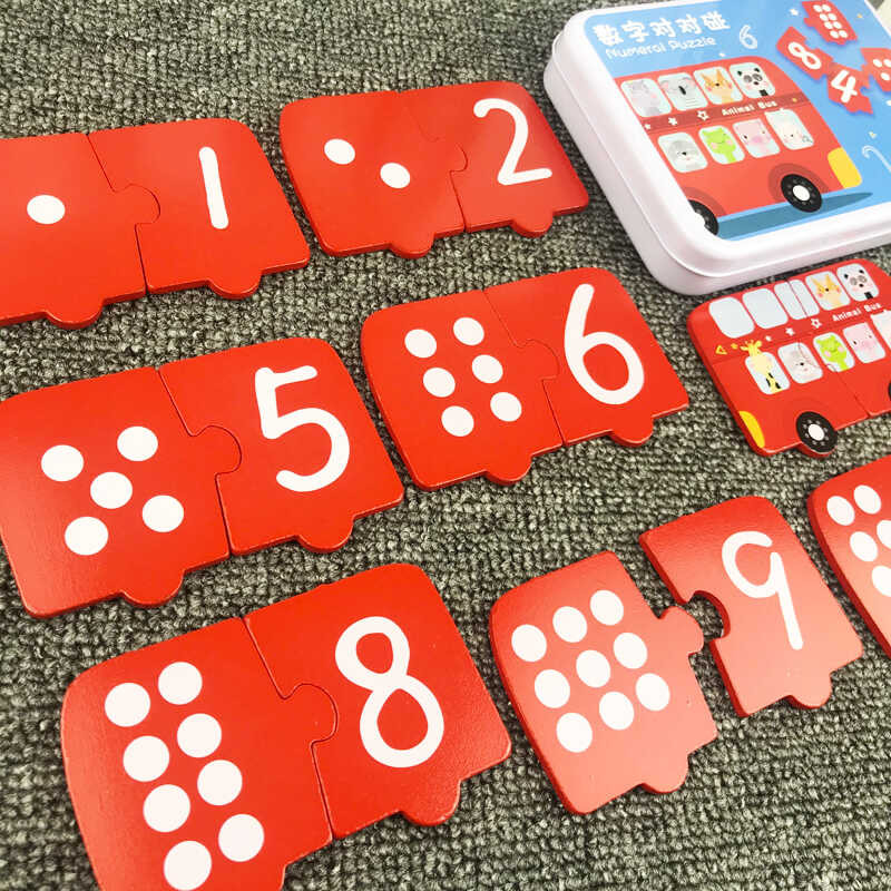 Teaching math kids, identification numbers, point matching, game ...