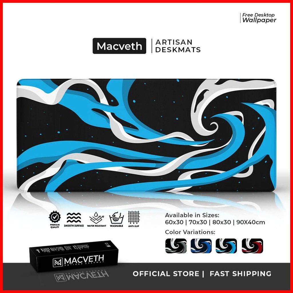 Macveth Artisan Deskmat | Sky Radial Mousepad | Extended Large Gaming ...