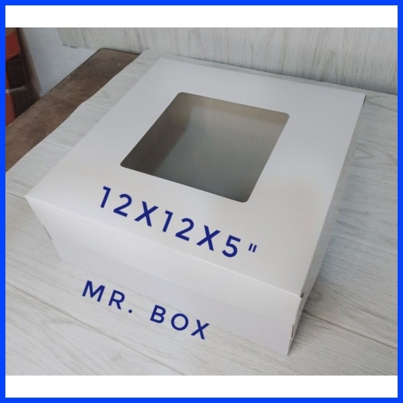 10pcs. - 12x12x4" or 12x12x5 Cake Box w/ window | Shopee Philippines