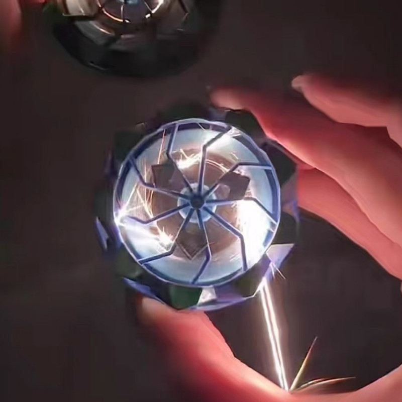 Light up Sparks Fireworks Fidget Spinner Glow Flashing Spinning Top ...