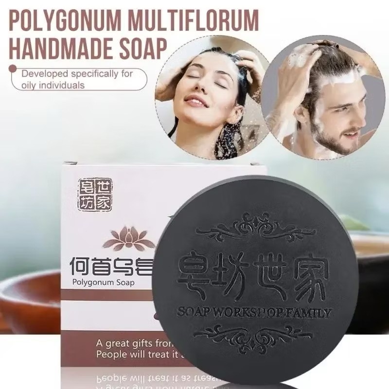 Buy 1 Take 2 Hair Growth Soap Ginseng Polygonum Soap Hair Darkening ...