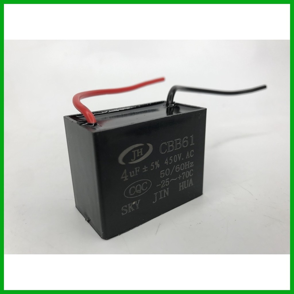 ⚾︎ CEILING FAN MOTOR RUN CAPACITOR (400-450VAC, 50-60HZ CBB61), BEST ...