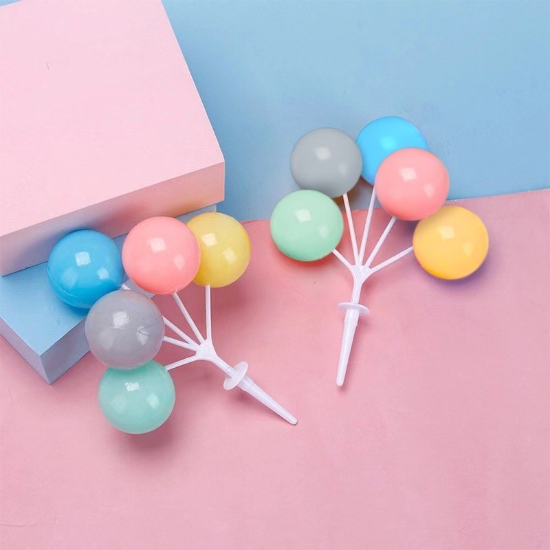 Internet celebrity Instagram cake decoration colorful plastic balloon ...