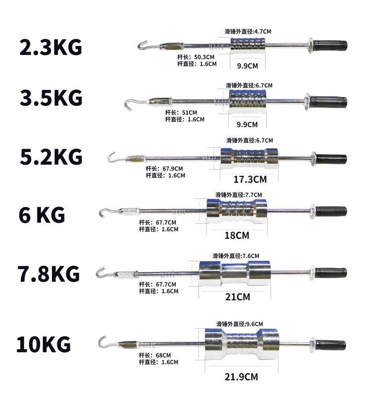 Heavy duty pull-sheet metal drawing hammer tool, concave fixing and ...