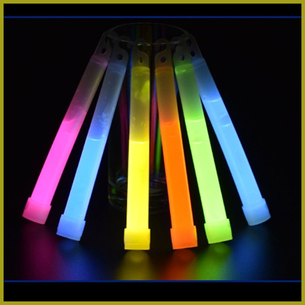 LED Dark Glowing Sticks Colorful Sponge Glow Stick Last Up 10H Glow in ...