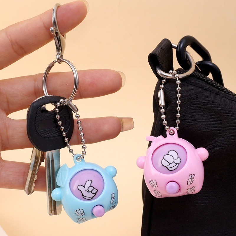 5/10/20/30Pcs Fun Rock-Paper-Scissors Key Chain / Round Guessing Egg ...