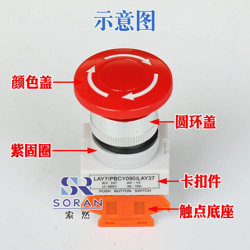 emergency stop switch pit emergency stop button maintenance rotary ...