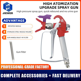 3600Psi A38 High Pressure Paint Gun 517 Spray Tip & Nozzle Guard Pump ...
