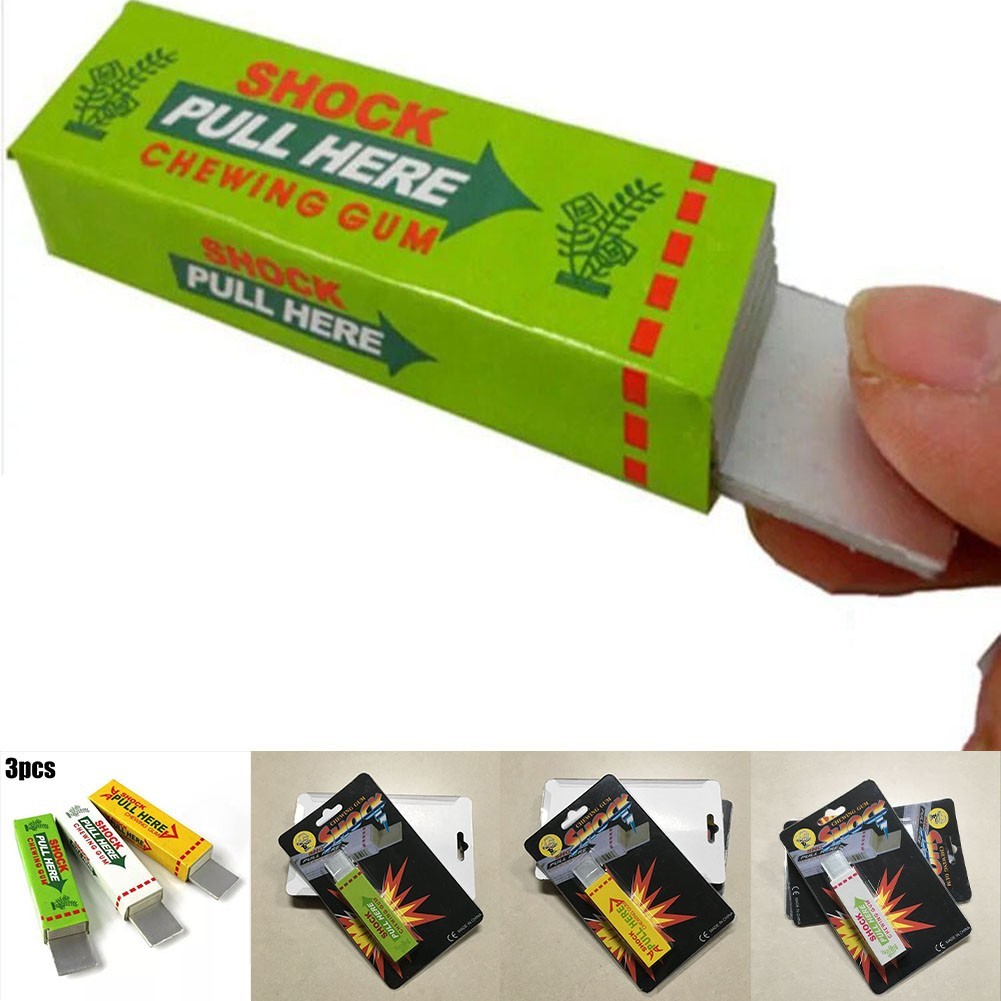 ULTRA| Electric Chewing Gum Prank Electric Toy Shock Prank Pen Photo ...