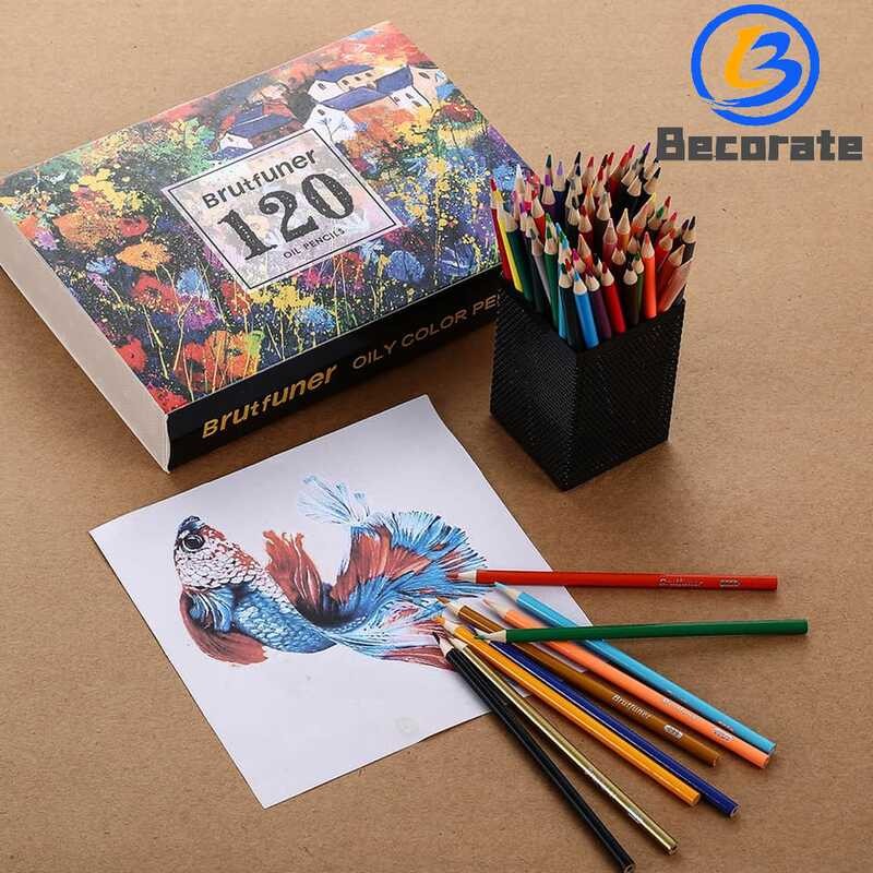 Oily Art BECORATE Coloured Pencils Set Adult Coloring Boo Artist ...
