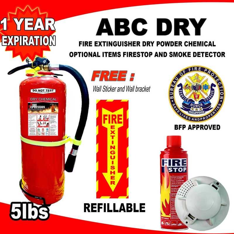LBS F. 5 Extinguisher RED ABC (Dry Chemical) | [W/ Firestop (Fs ...