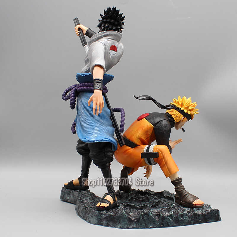 Anime Litratong GK Uzumaki Naruto Uchiha Sasuke Action Figures Binding ...