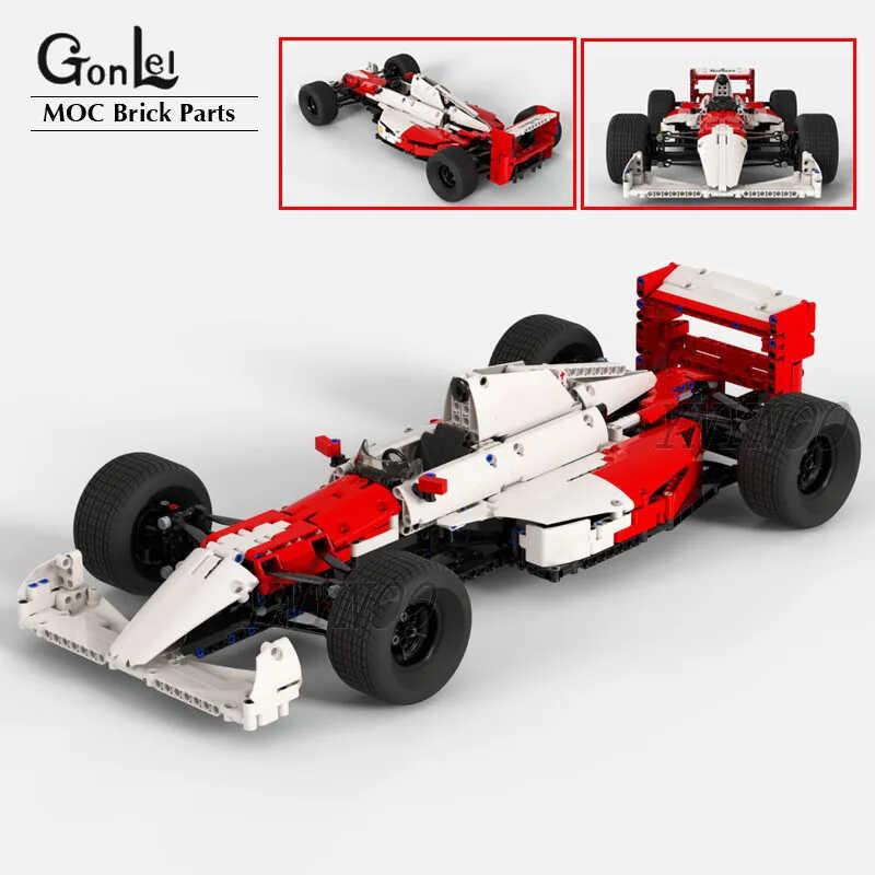 MOC Ayrton Customed Senna Formula 1 Mcl60 F1 Technical Cars Model 1:8 ...