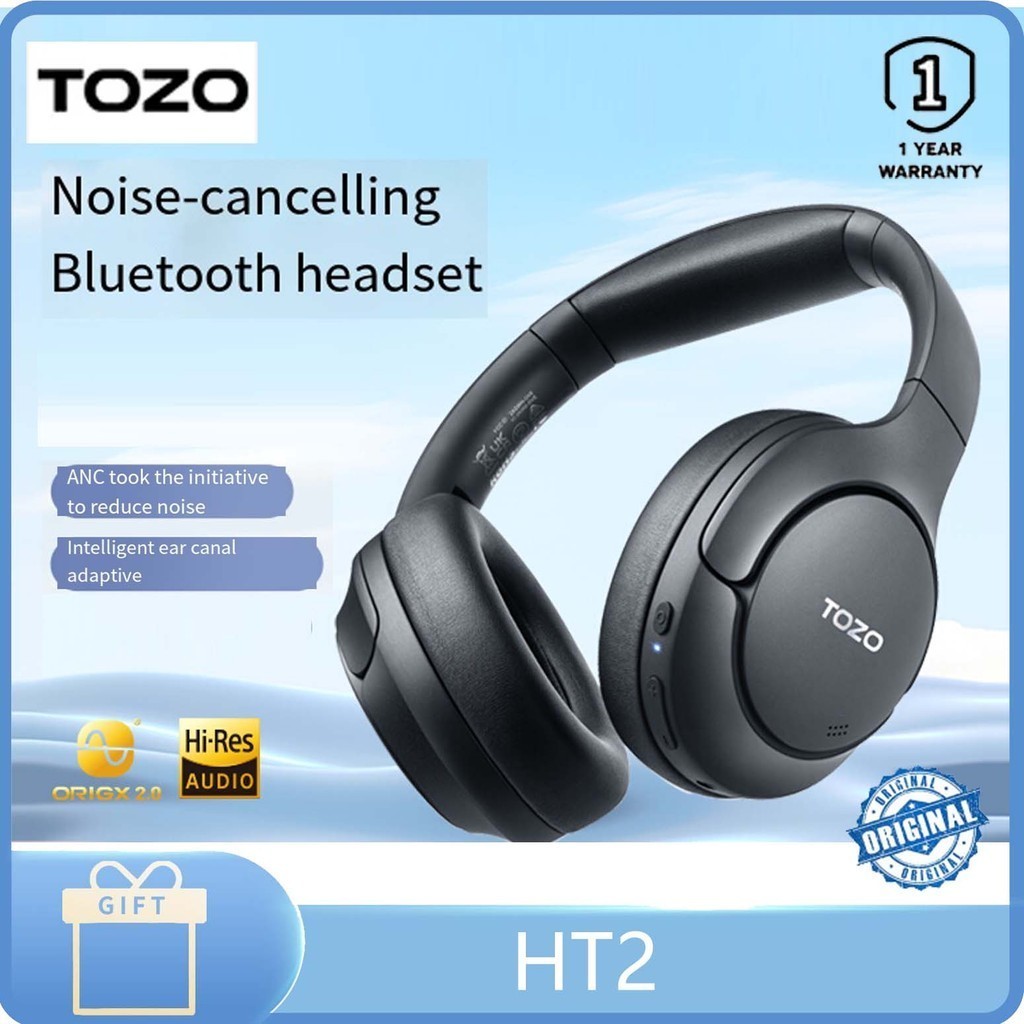 TOZO HT2 headwear active noise cancellation wireless Bluetooth headset ...