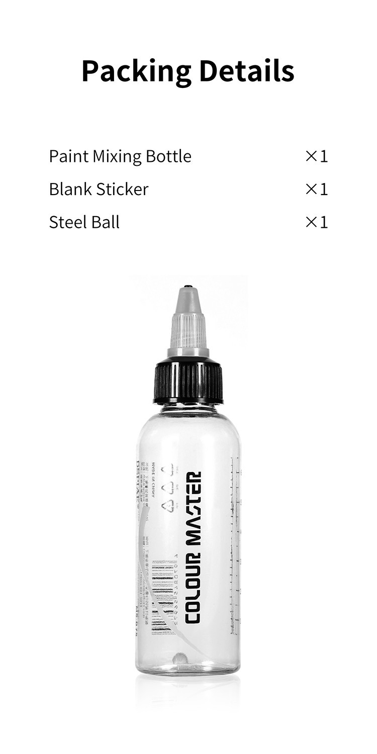 Paint Mixing Bottle 75ml DSPIAE for Gundam Gunpla Military Model Making ...