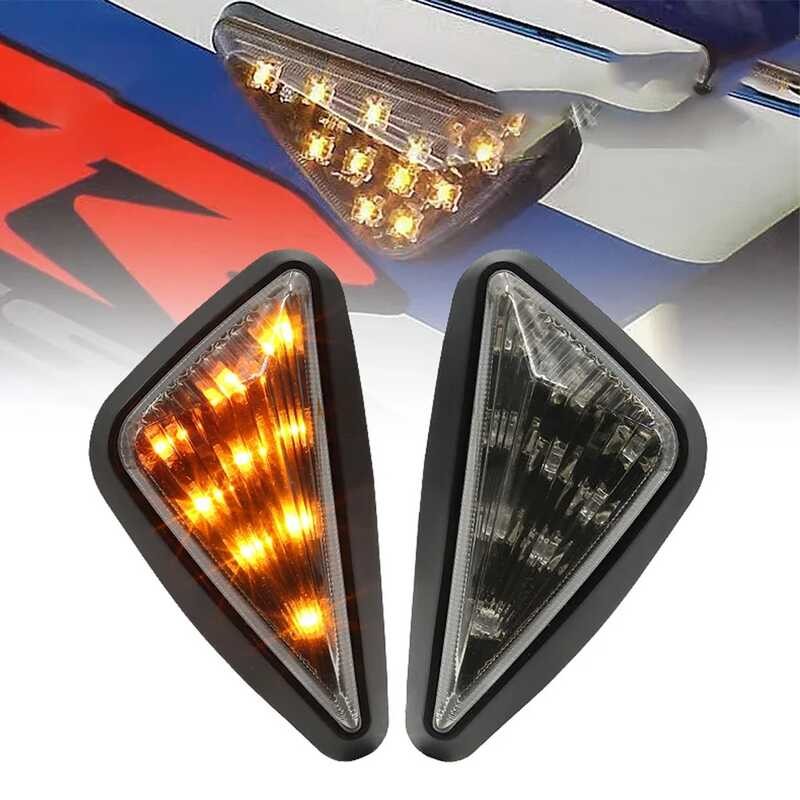 D9 2Pcs 3 Turn Signal Indicator Motorcycle Directional Bker 12V Lamp ...
