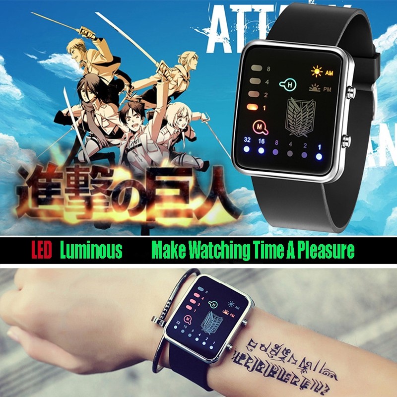 in stock Anime Attack on titan Hatsune Miku SAO One Piece Watch ...