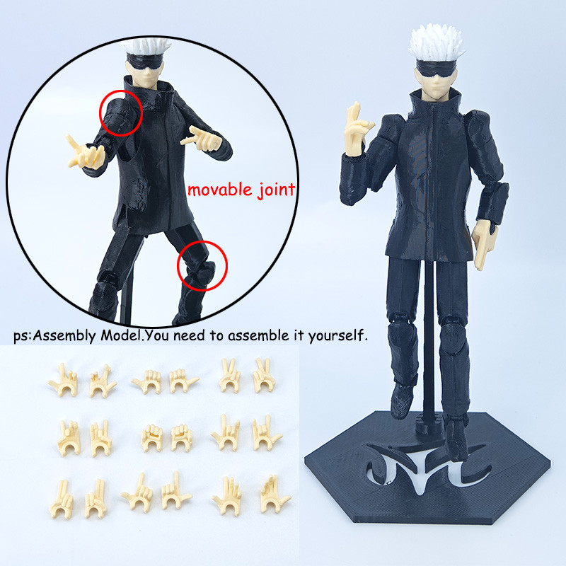 Gojo 3D Printing Action Figure Geto Suguru Multi Jointed Movable Figure ...