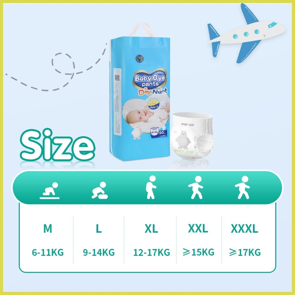 BabyOye korea disposable newborn diaper for baby tape/pants diapers ...