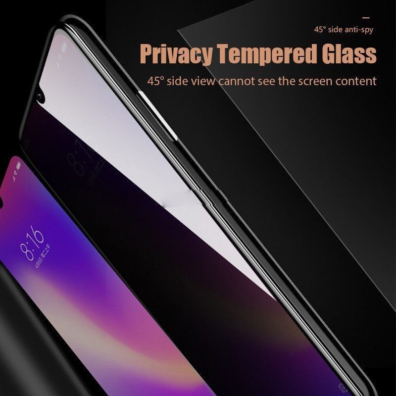 1-3 PCS Anti-Spy Privacy and Tempered Glass FOR iphone 7 plus 8 plus 7p 8p 7 8 se with Tempered ...
